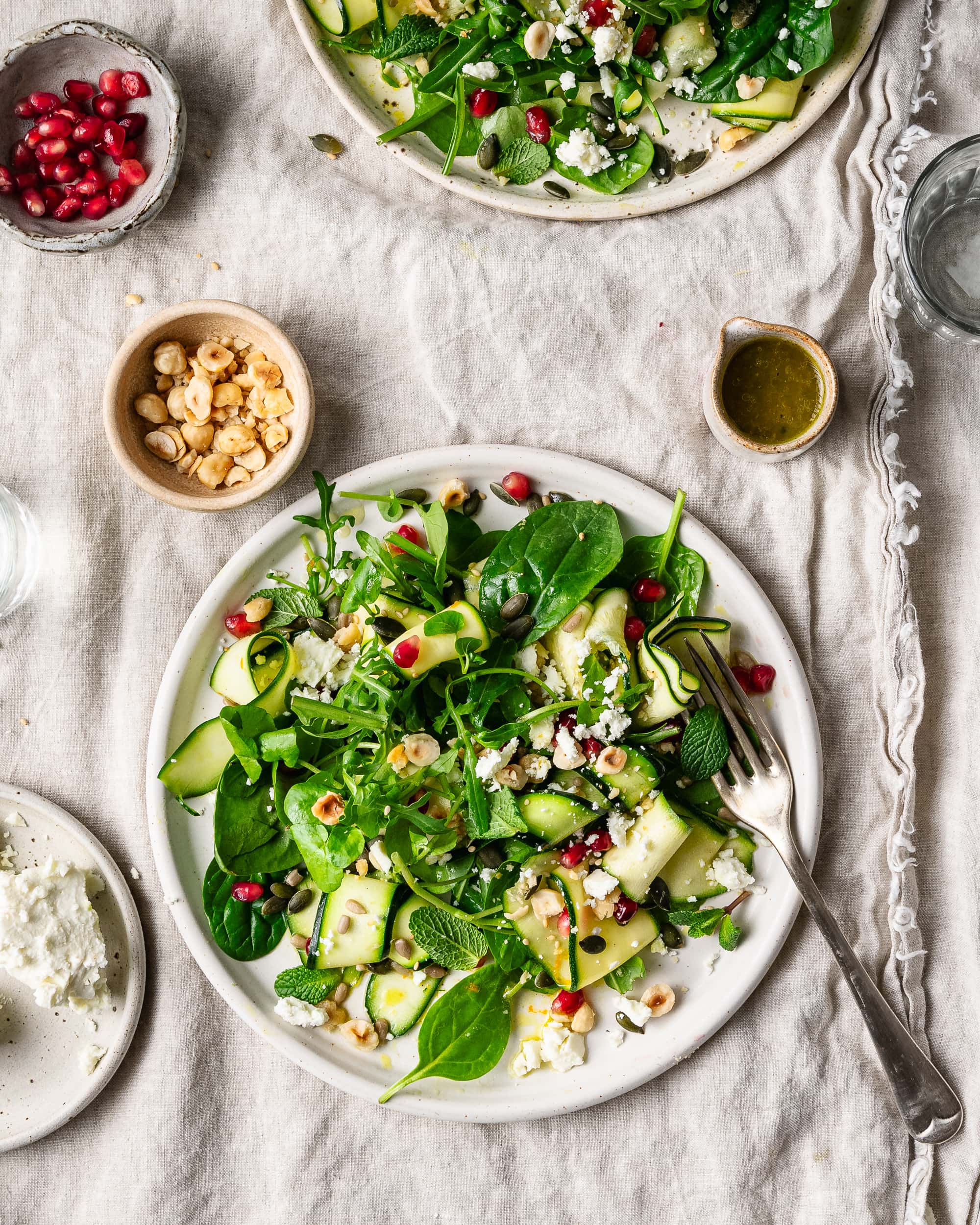 Courgette & hazelnut salad | The Gut Health Doctor